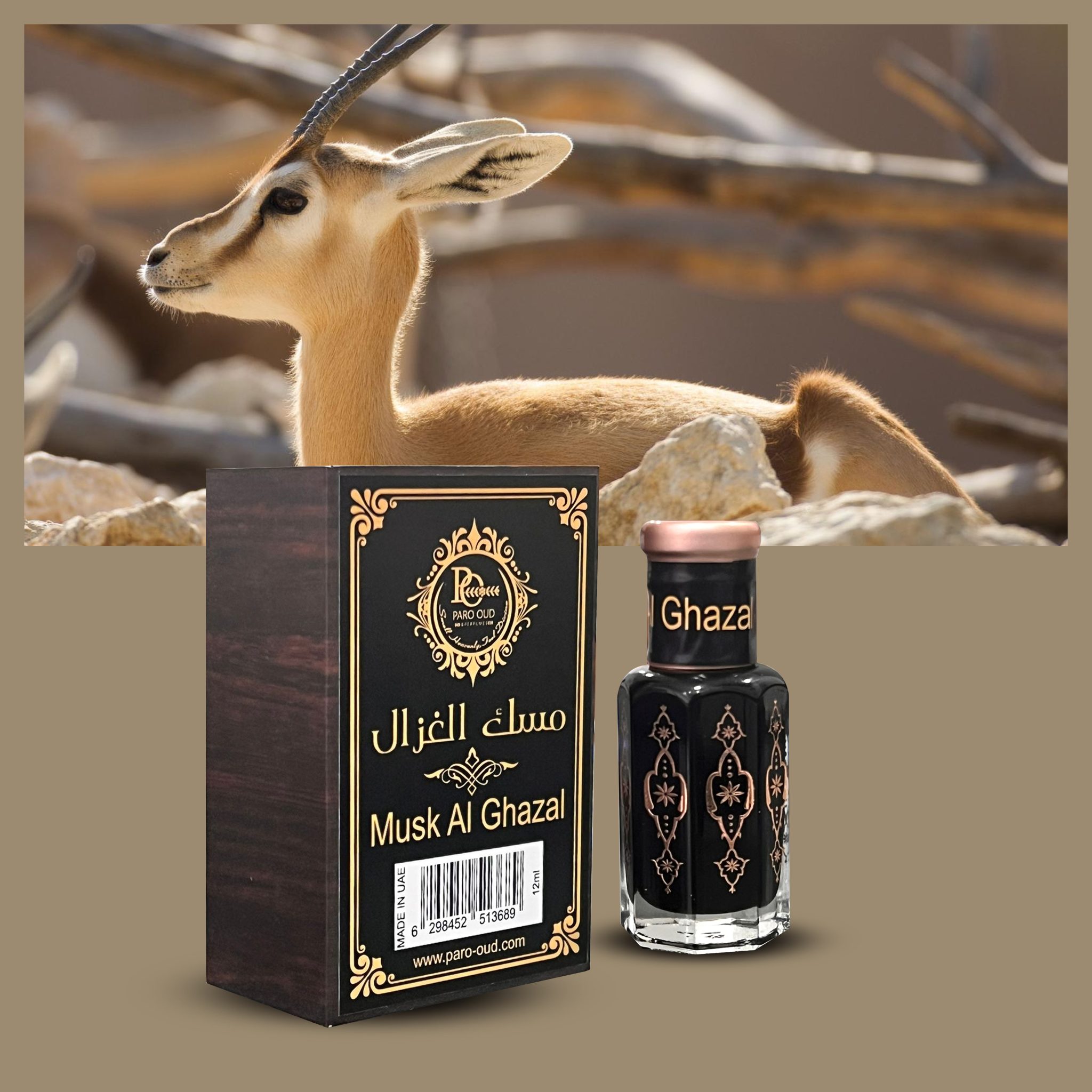Musk al ghazal Attar 6ml - Paro Oud & Perfumes